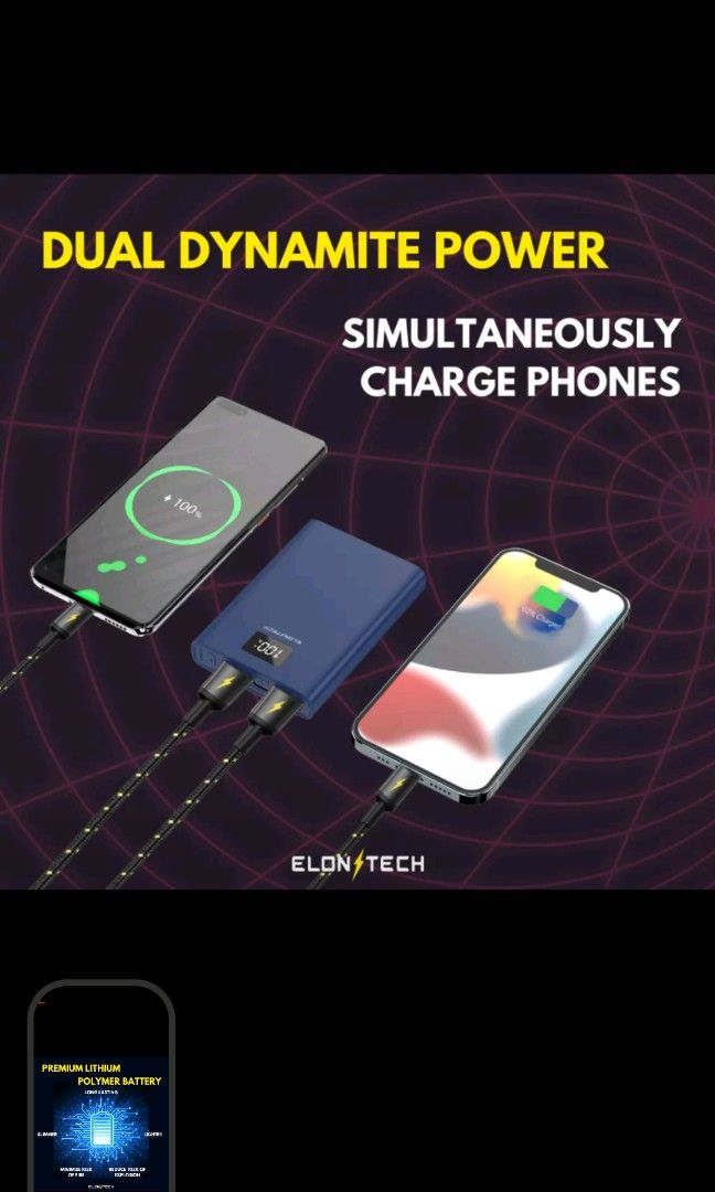 GEN 3 Elon Tech 22.5W Powerbank 10000mah, Mobile Phones & Gadgets ...