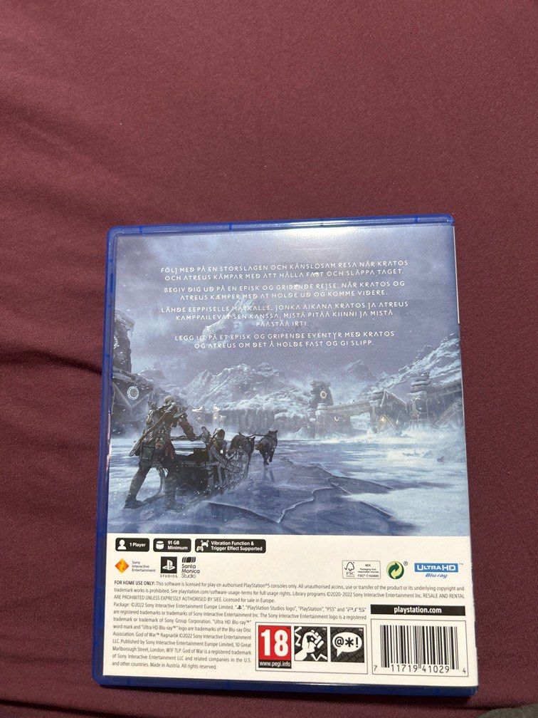 God of war Ragnarok PS5 Disc, Video Gaming, Video Games, PlayStation on ...