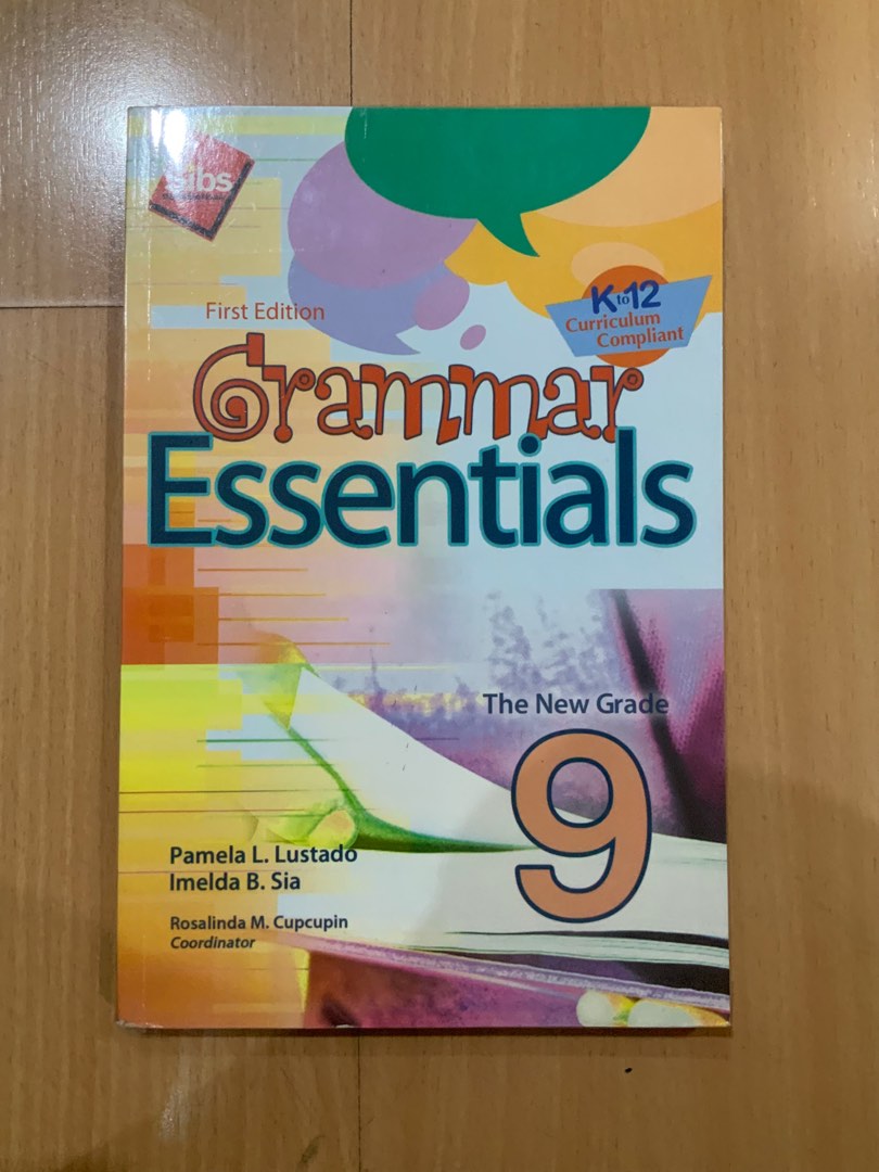 Grammar Essentials The New Grade 9 English Textbook on Carousell