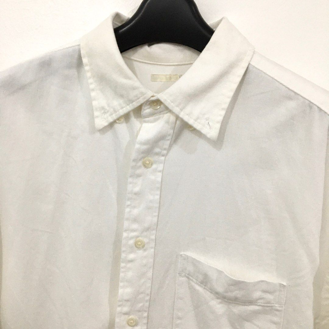 GU Mens by Uniqlo Soft Oxford Japanese Style Longsleeve on Carousell