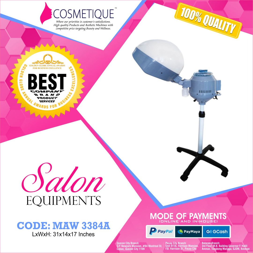 Hair Steamer Salon Equipment with Warranty, Beauty & Personal Care ...