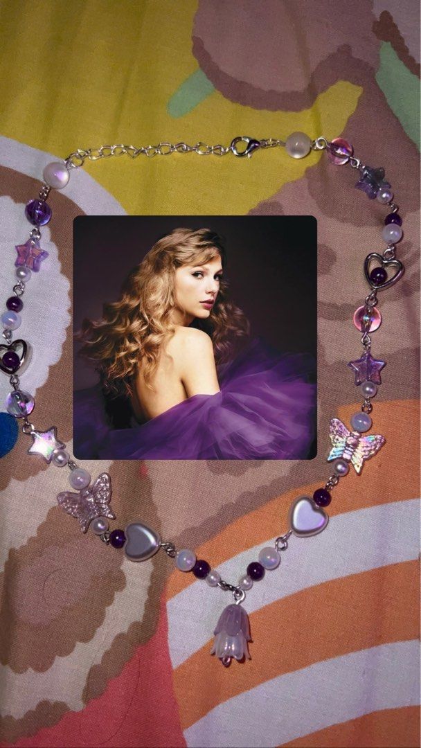 handmade beaded taylor swift necklaces, Women's Fashion, Jewelry ...