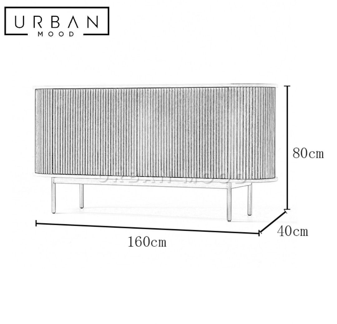 HANSELL Modern Solid Wood Sideboard, Furniture & Home Living, Furniture ...