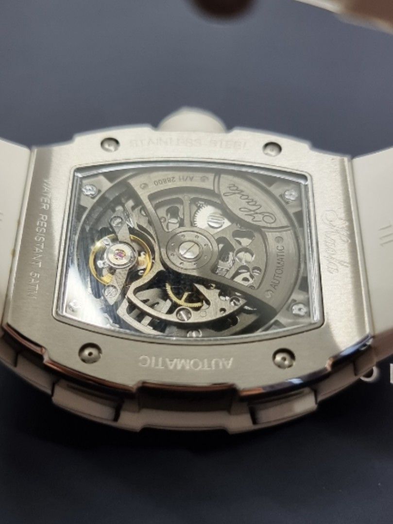 Haofa Skeleton Automatic Watch NTPT Carbon Fibre Bezel 80 Hour Power ...