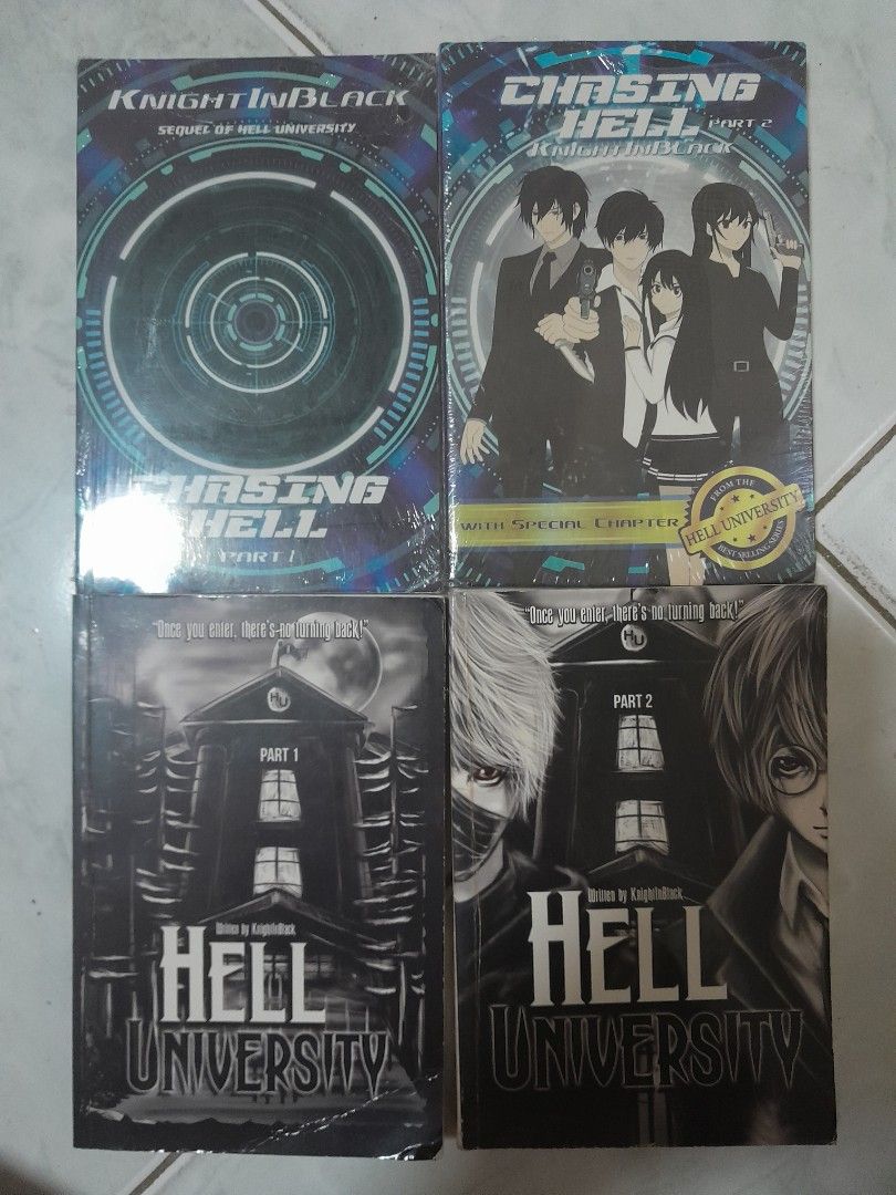 Hell University and Chasing Hell by Knight in Black, Hobbies & Toys ...