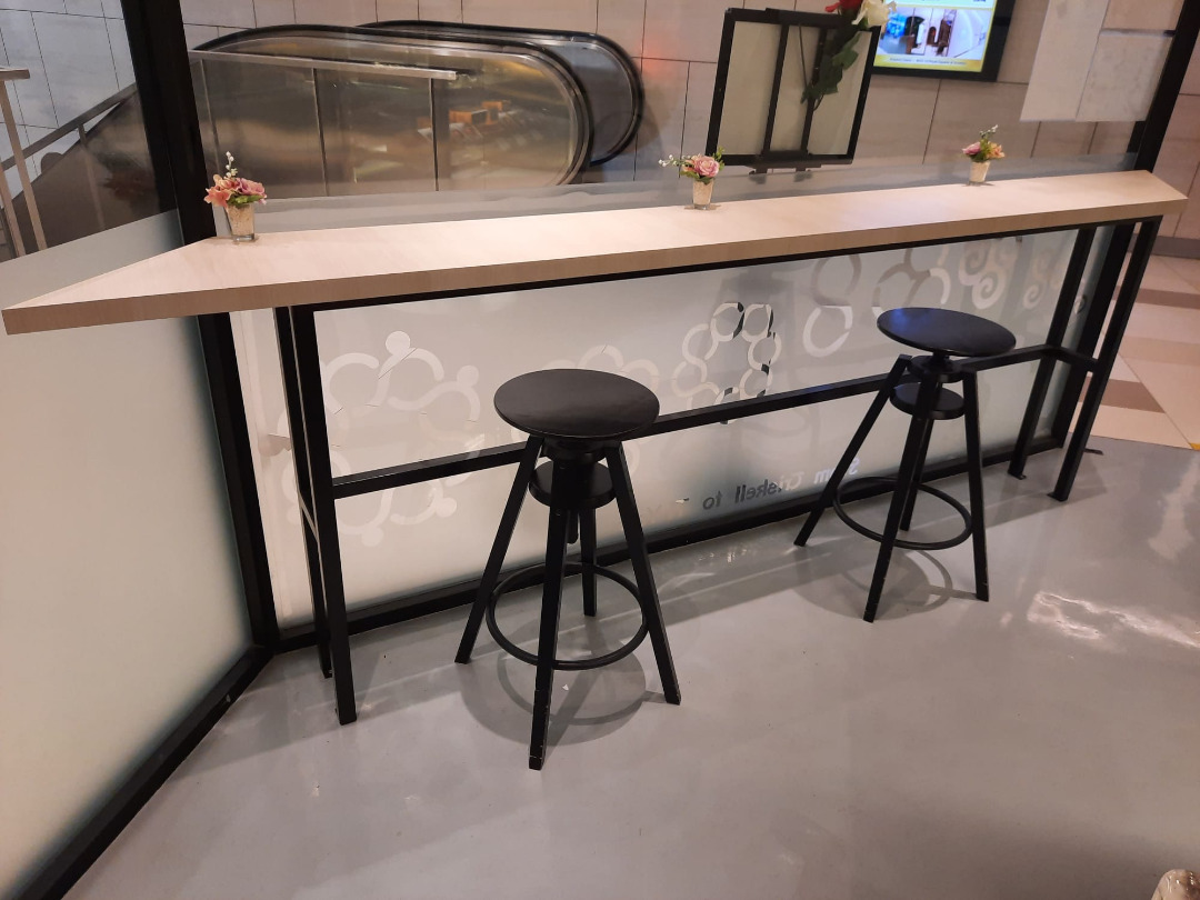 high sitting table 246x30 (height 90cm), Furniture & Home Living ...