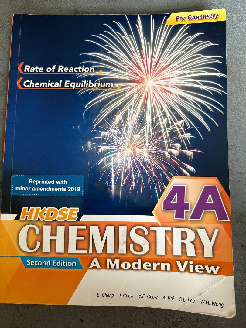 HKDSE Chemistry 4A 2019 年版，6成新，有鉛筆寫過及highlight, 興趣及遊戲, 書本 & 文具, 教科書 - Carousell