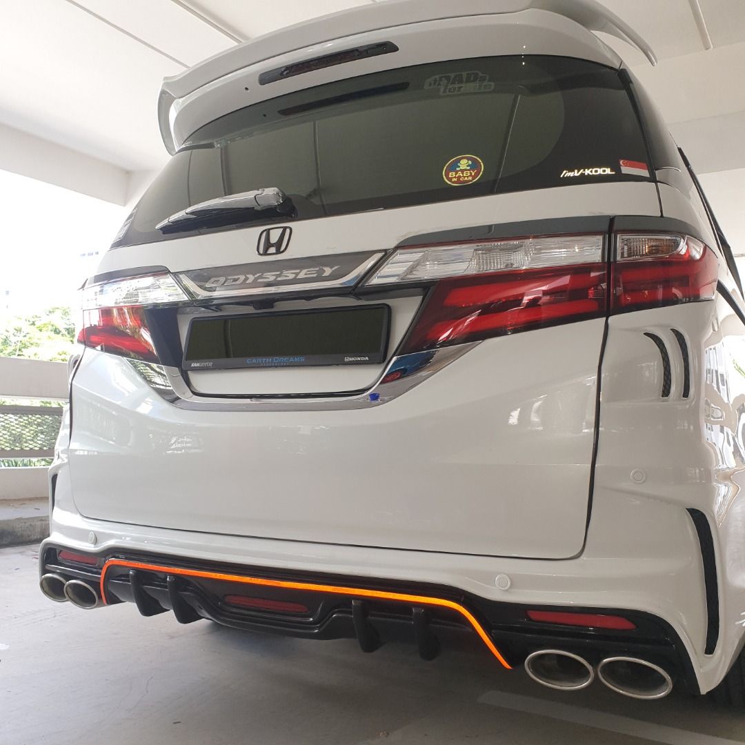 Honda Odyssey 2.4A EXV-S Sunroof Bumper line stickers - Authentic Red 3M Reflective Tape 2023 ...