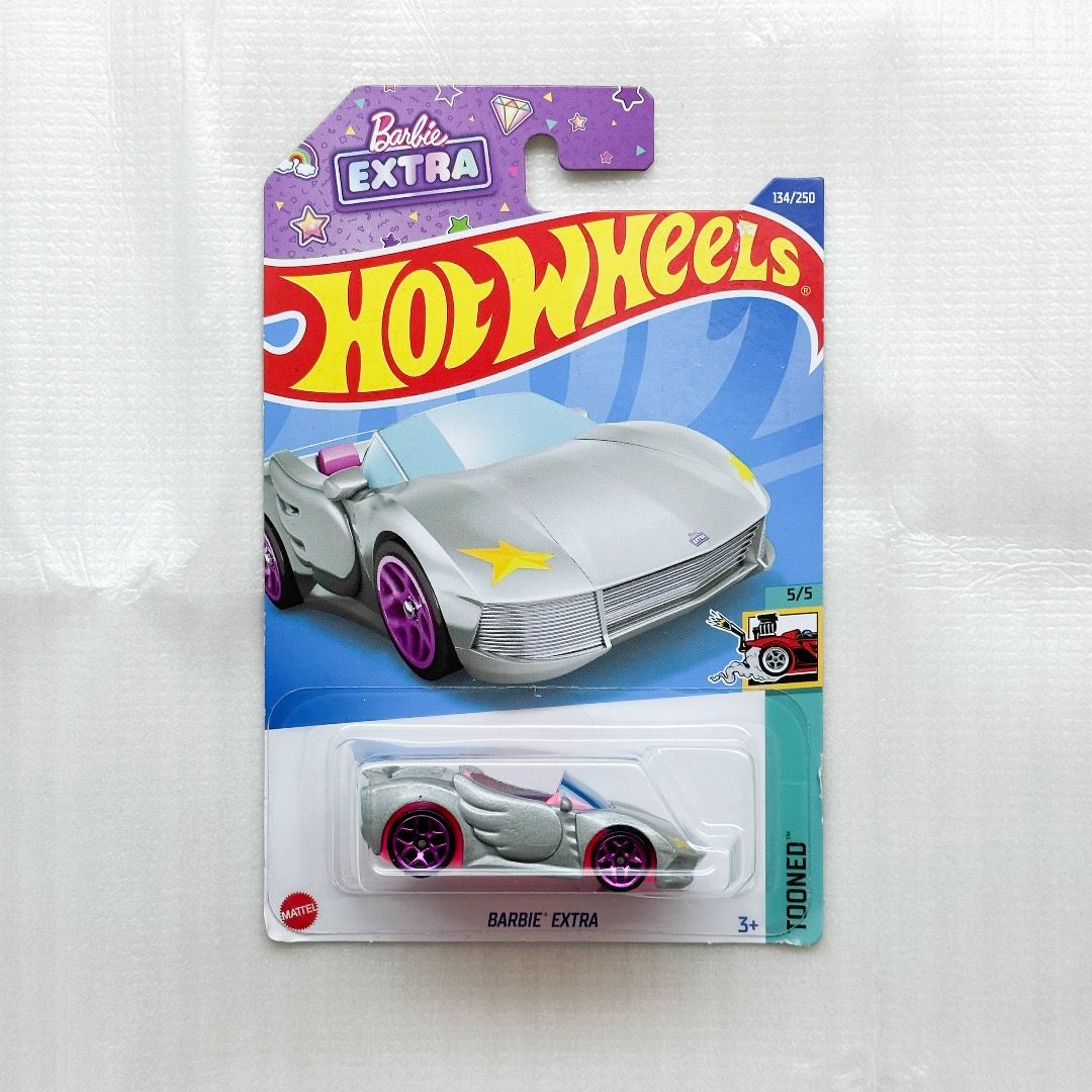 HOT WHEELS 2022 - #134/250 - Barbie Extra, Silver - Tooned Series #5/5 ...