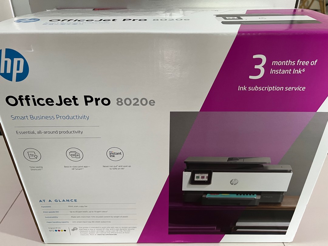 HP OfficeJet Pro 8020e, Computers & Tech, Printers, Scanners & Copiers ...