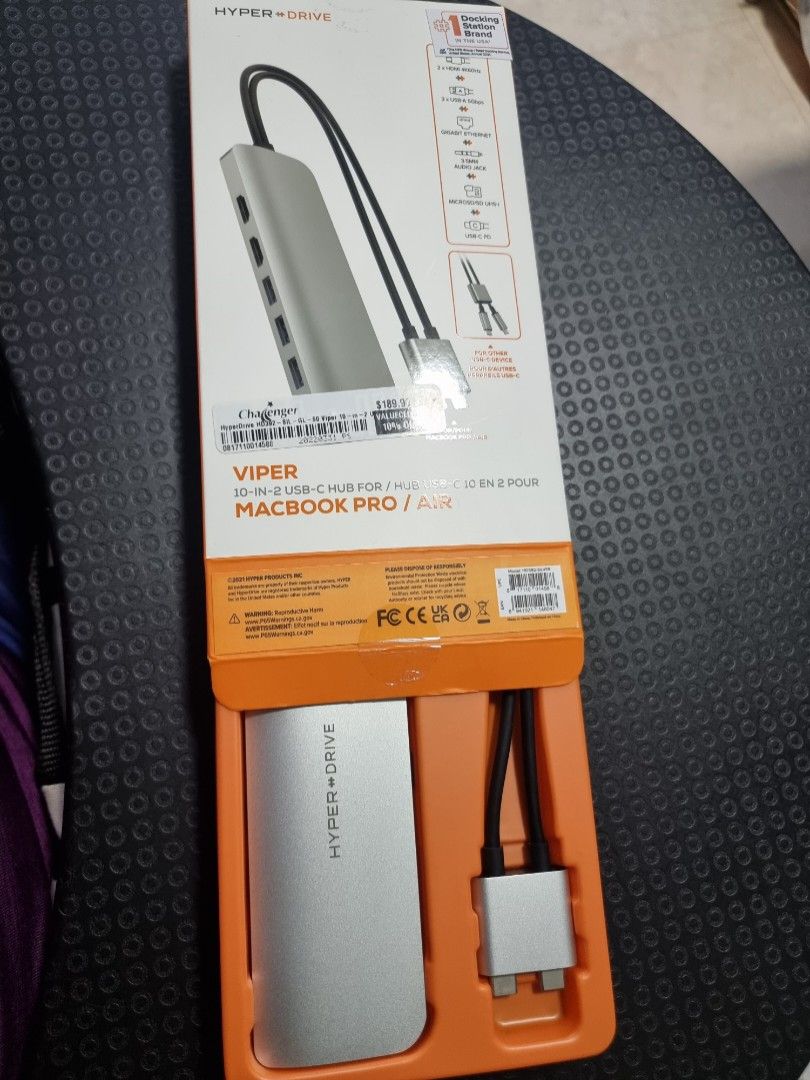 Hyper Drive VIPER 10-in-2 USB C Hub HD392, Computers & Tech, Parts ...