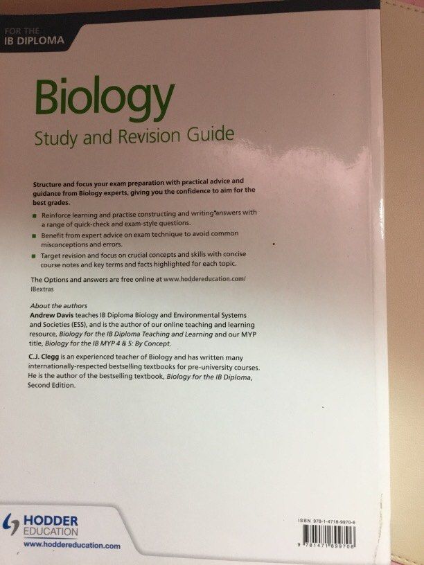 IB biology HL/SL revision, Hobbies & Toys, Books & Magazines, Textbooks ...