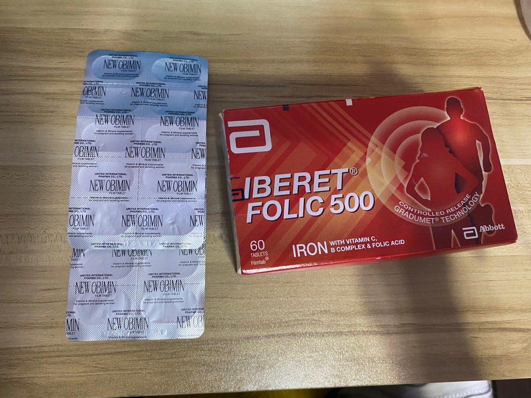 Iberet Folic 500 (59Tablets left), Health & Nutrition, Health ...