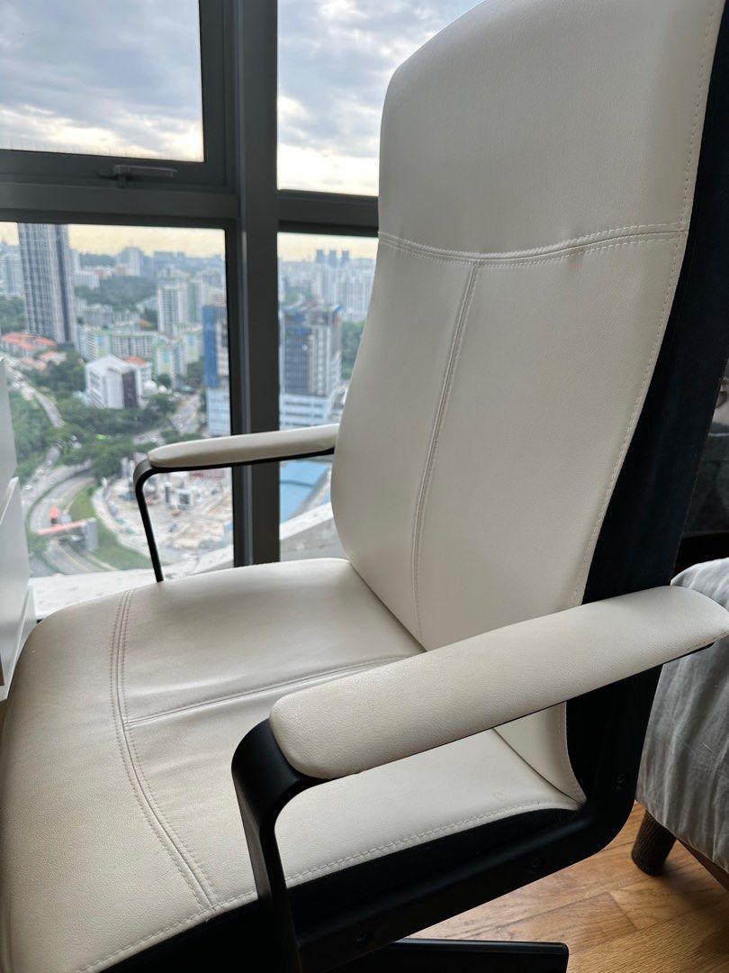 IKEA - Millberget Swivel Chair (White), Furniture & Home Living ...