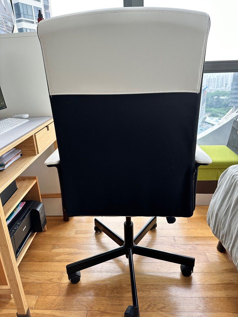 IKEA - Millberget Swivel Chair (White), Furniture & Home Living ...