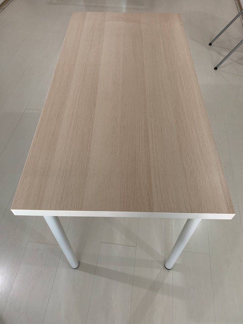 1.2m IKEA Study Table LIMMON / ADILS, wood laminated top, Furniture ...