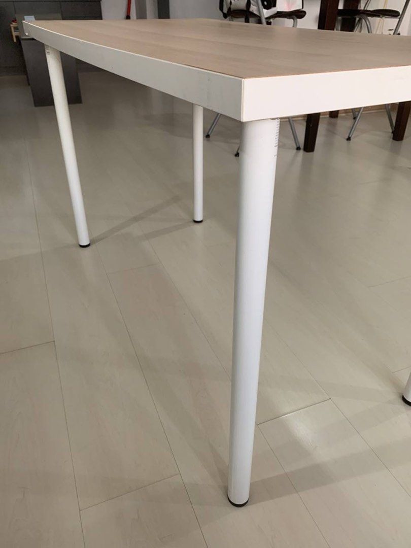 1.2m IKEA Study Table LIMMON / ADILS, wood laminated top, Furniture ...