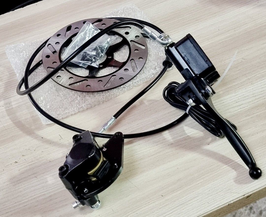 Ebike Brake Orange Tag Brake Pad Hydraulic Brake Complete Rotor Rear ...