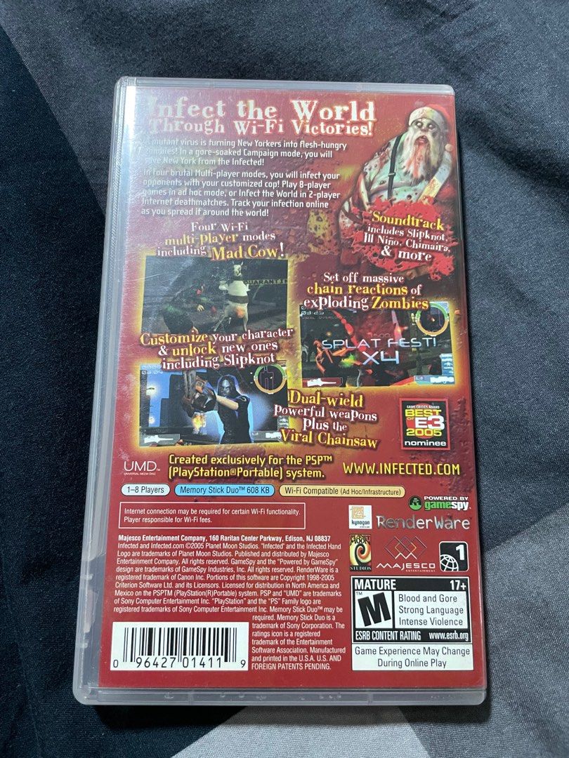 Infected PSP, Video Gaming, Video Games, PlayStation on Carousell