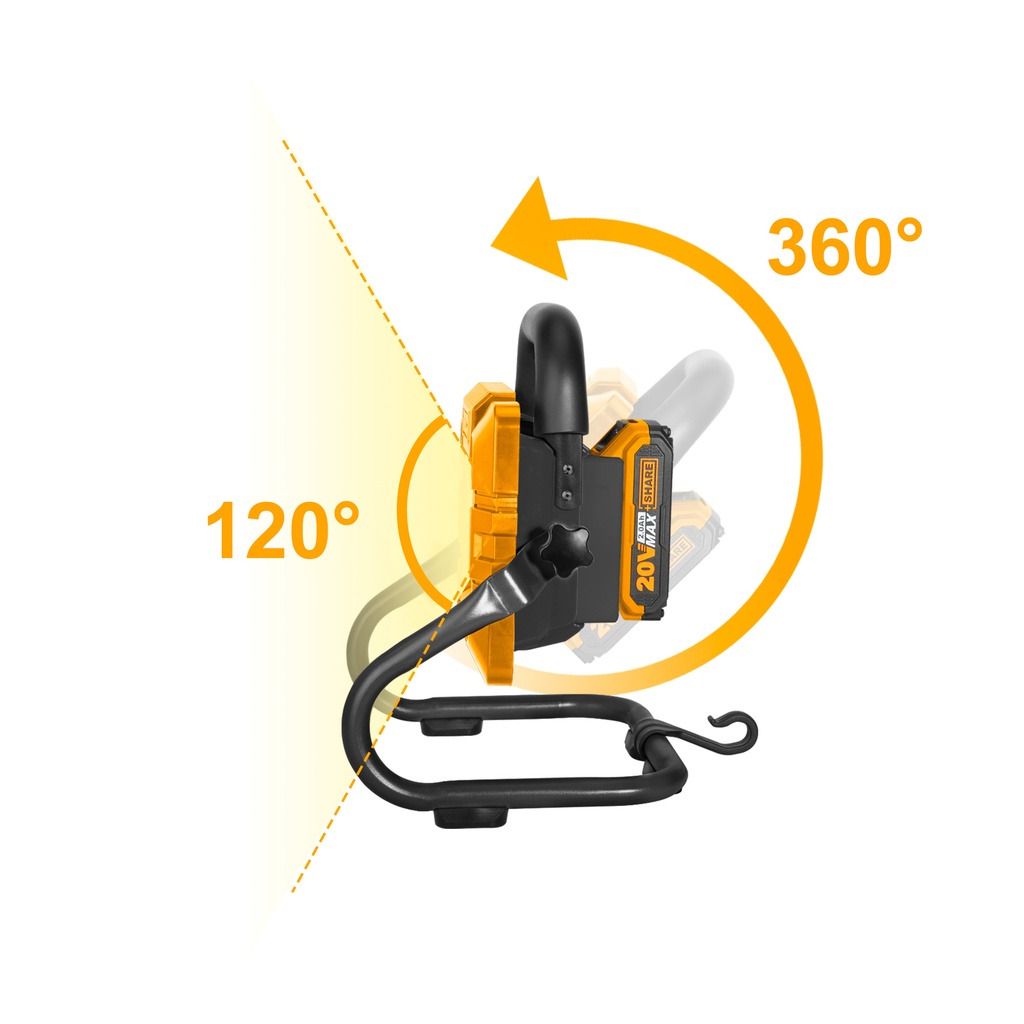 Ingco CWLI2025 P20 Cordless Work Lamp / Cordless LED Floodlight (Bare ...