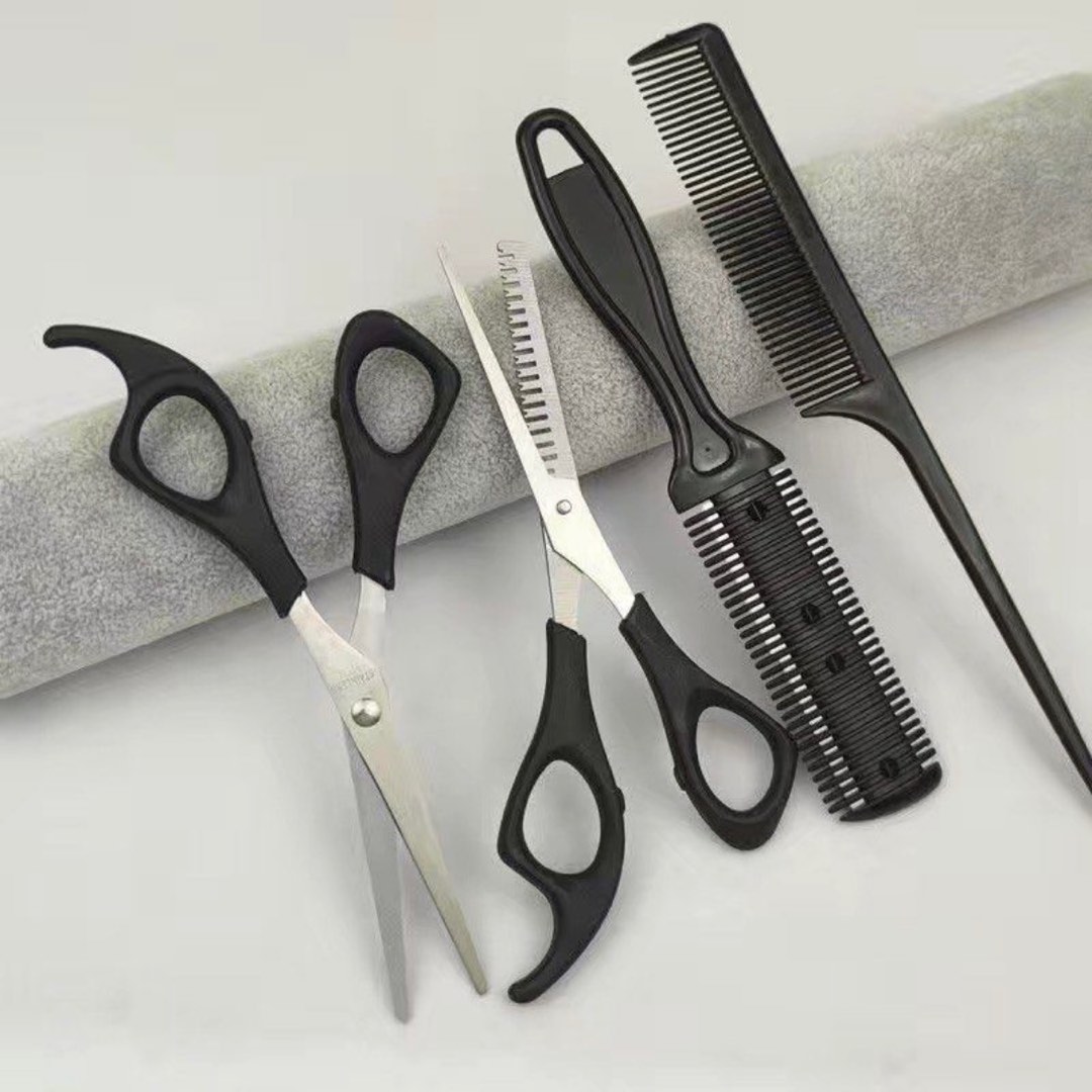 [Instock] Hair Trimming Set Hair Scissors Barber Set, Beauty & Personal ...