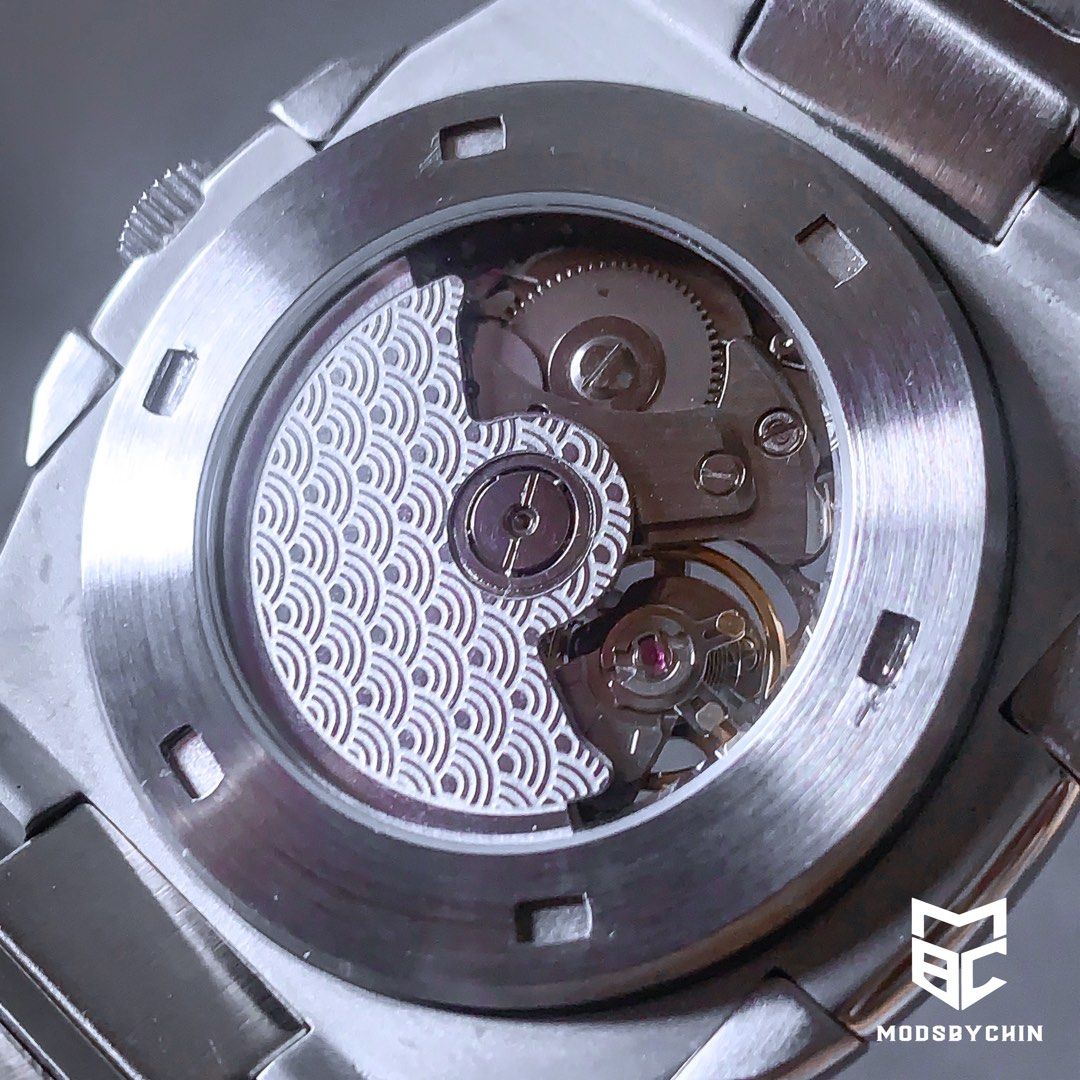 [Mod] Seiko Nautilus Skeleton White & Silver , Men's Fashion, Watches ...