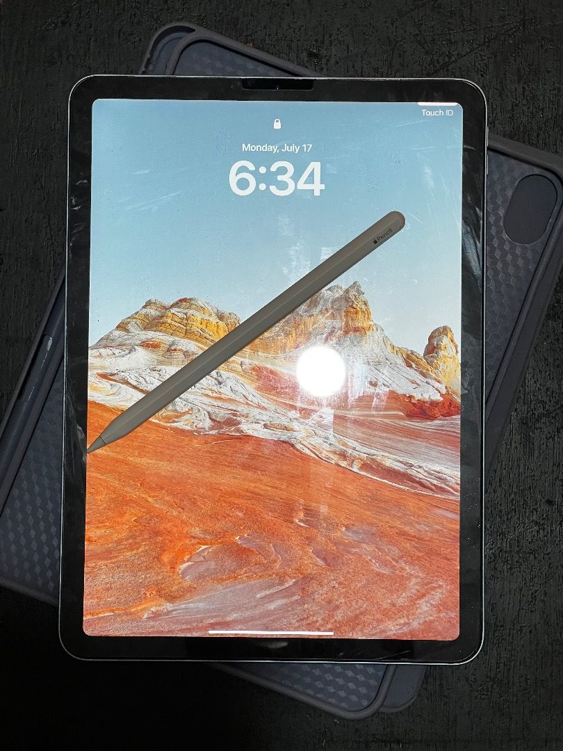 IPAD + PENCIL BUNDLE: iPad Air 4th Gen Blue 64GB WiFi w/ Apple Pencil ...