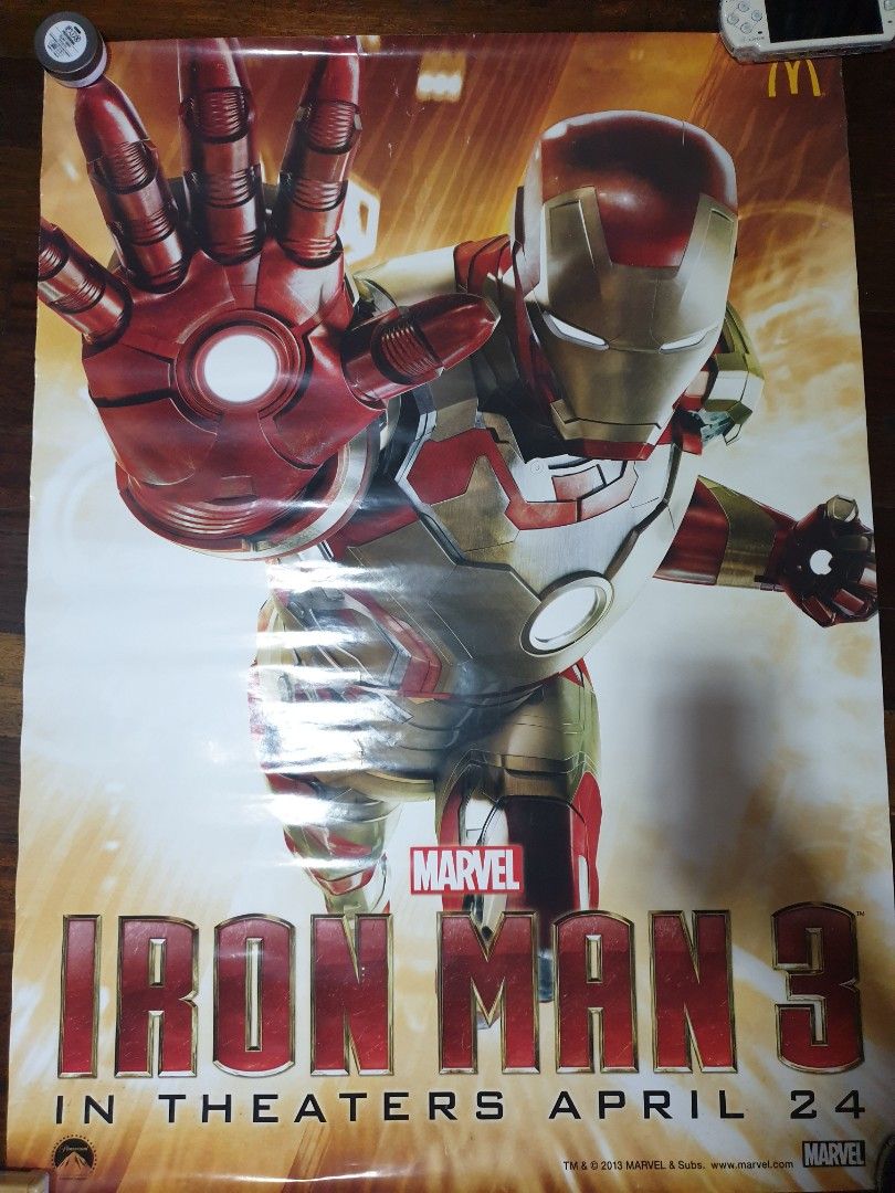 Ironman 3 movie poster on Carousell