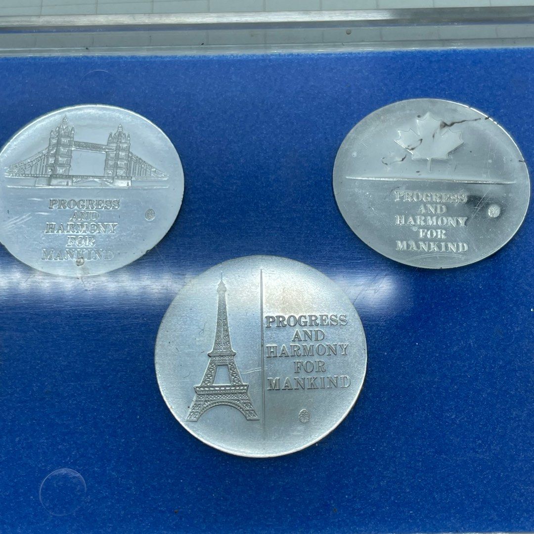 Japan Silver Medallion Osaka Expo 1975 set, Hobbies & Toys, Memorabilia ...