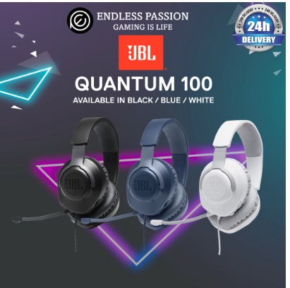 JBL Quantum 100 - Wired Over-Ear Gaming Headphones (ML1025), Audio ...