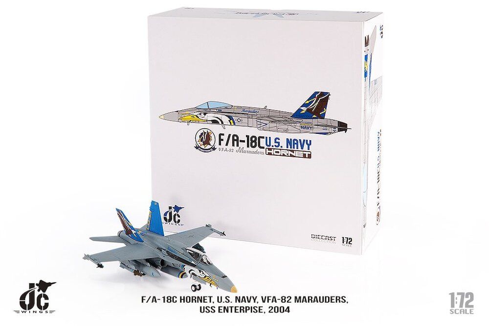 JC Wings F/A-18C Hornet VFA-82 Marauders F-18 F-18C 1/72 1:72 diecast aircraft USN US Navy JCW ...