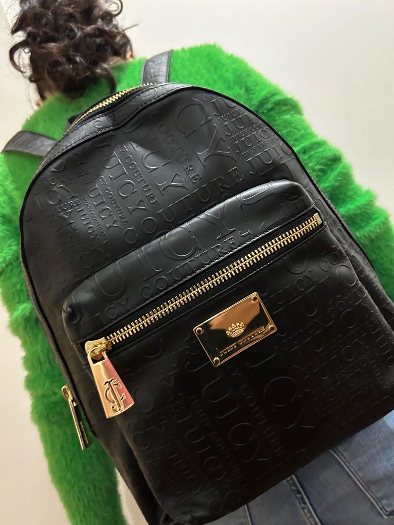 JUICY COUTURE BLACK BACKPACK, Women's Fashion, Bags & Wallets ...