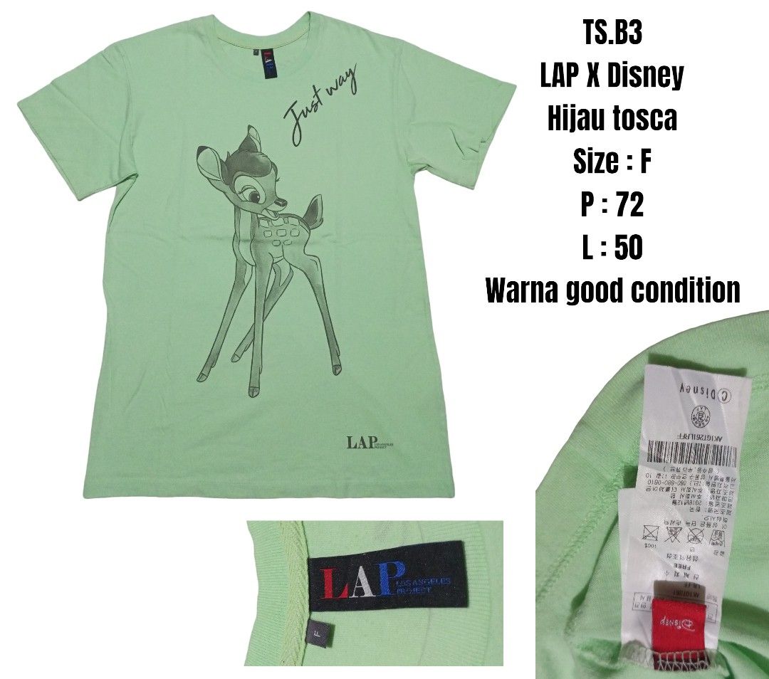 Kaos Lap X disney, Fesyen Wanita, Pakaian Wanita, Atasan di Carousell