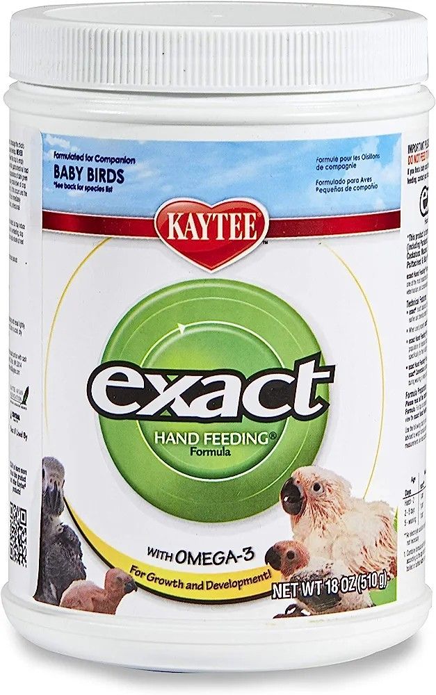 Kaytee Exact Handfeeding - Baby Bird 18 oz, Instant Formula, Pet ...