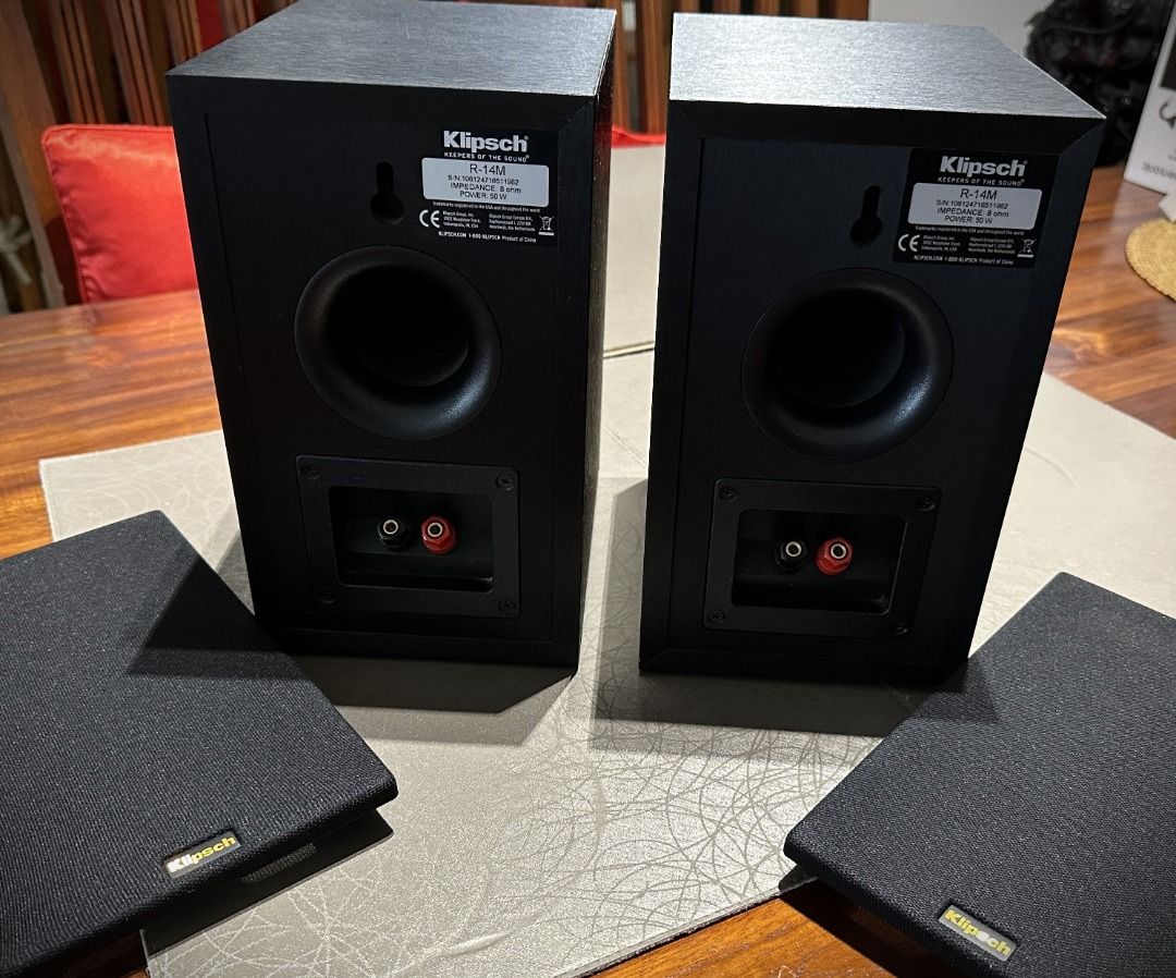 Klipsch R-14M Bookshelf Speakers, Audio, Soundbars, Speakers ...