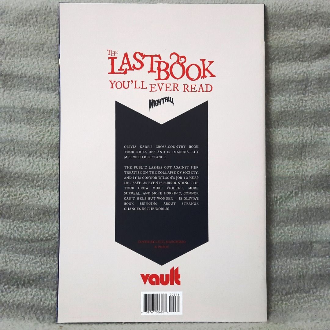 Last Book You'll Ever Read #2 (Vault Comics) I-P (MATURE READERS ...