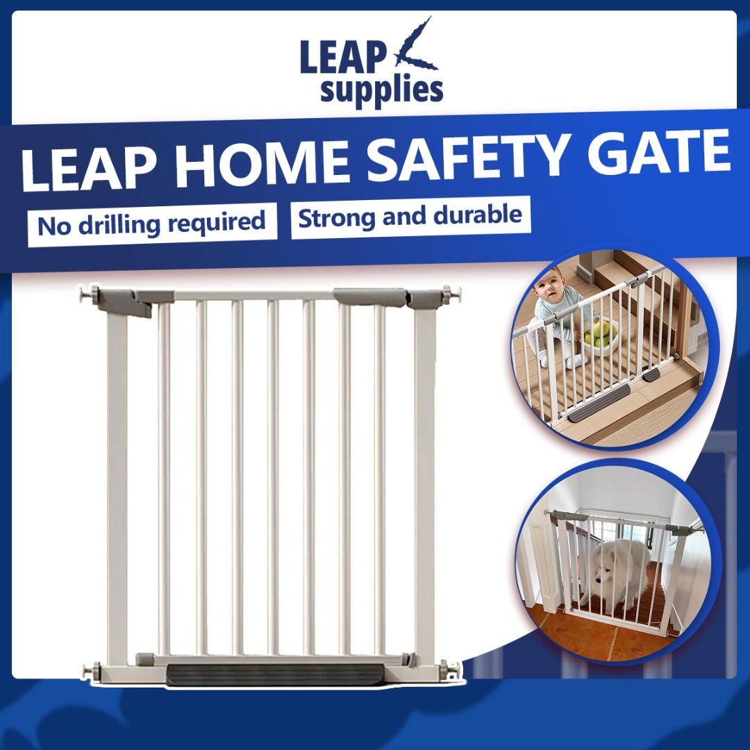 LEAP Home Safety Gate | Auto Close Baby No Drill Door | Pet Fence ...