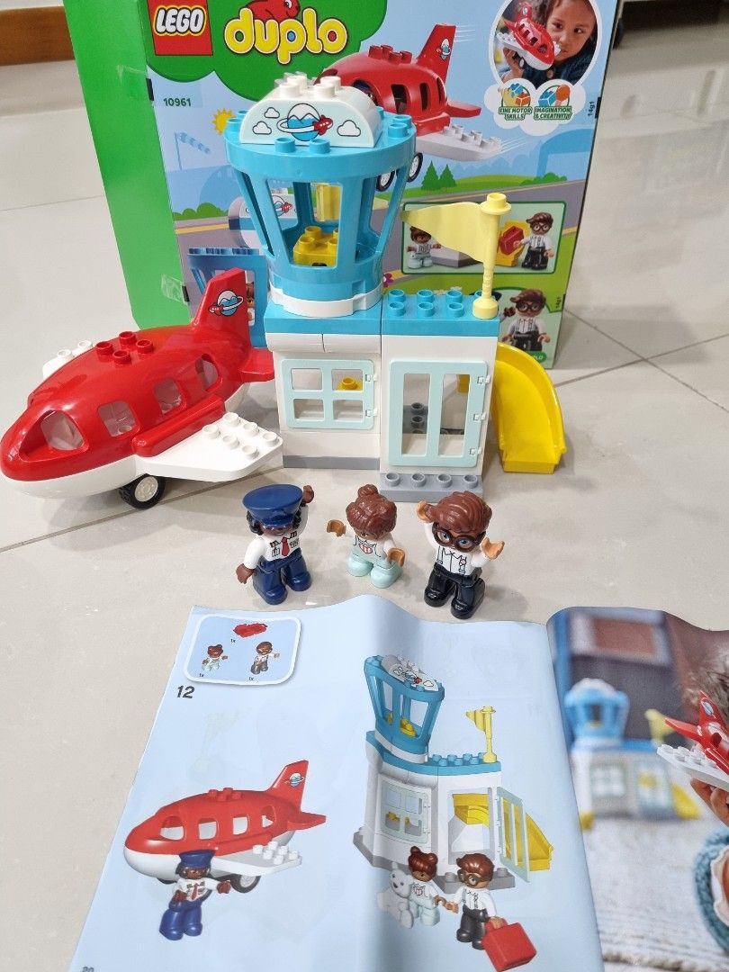 Lego Duplo Airplane and Airport, Hobbies & Toys, Toys & Games on Carousell