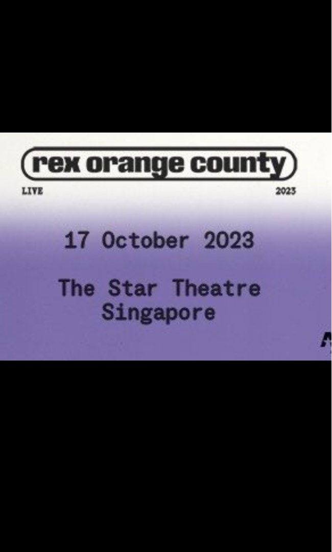 LF: 2x Rex Orange County Cat 1 Tix, Tickets & Vouchers, Event Tickets ...