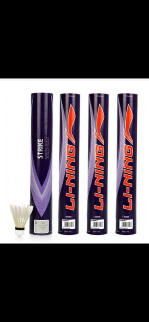 Lining Strike Shuttlecock, Sports Equipment, Sports & Games, Racket ...