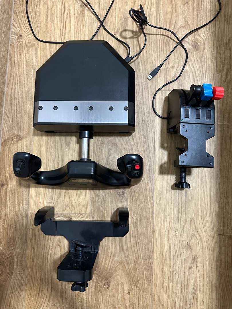 Logitech Flight Yoke System Professional Simulation Yoke and Throttle ...