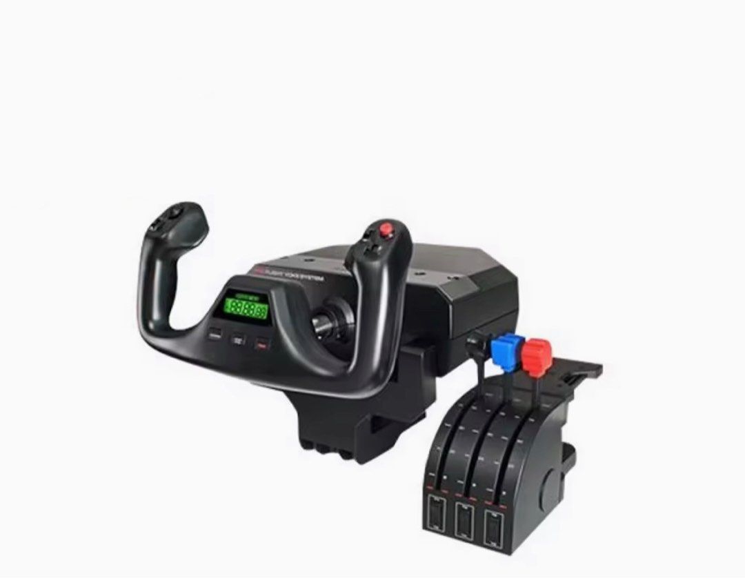 Logitech Flight Yoke System Professional Simulation Yoke and Throttle ...
