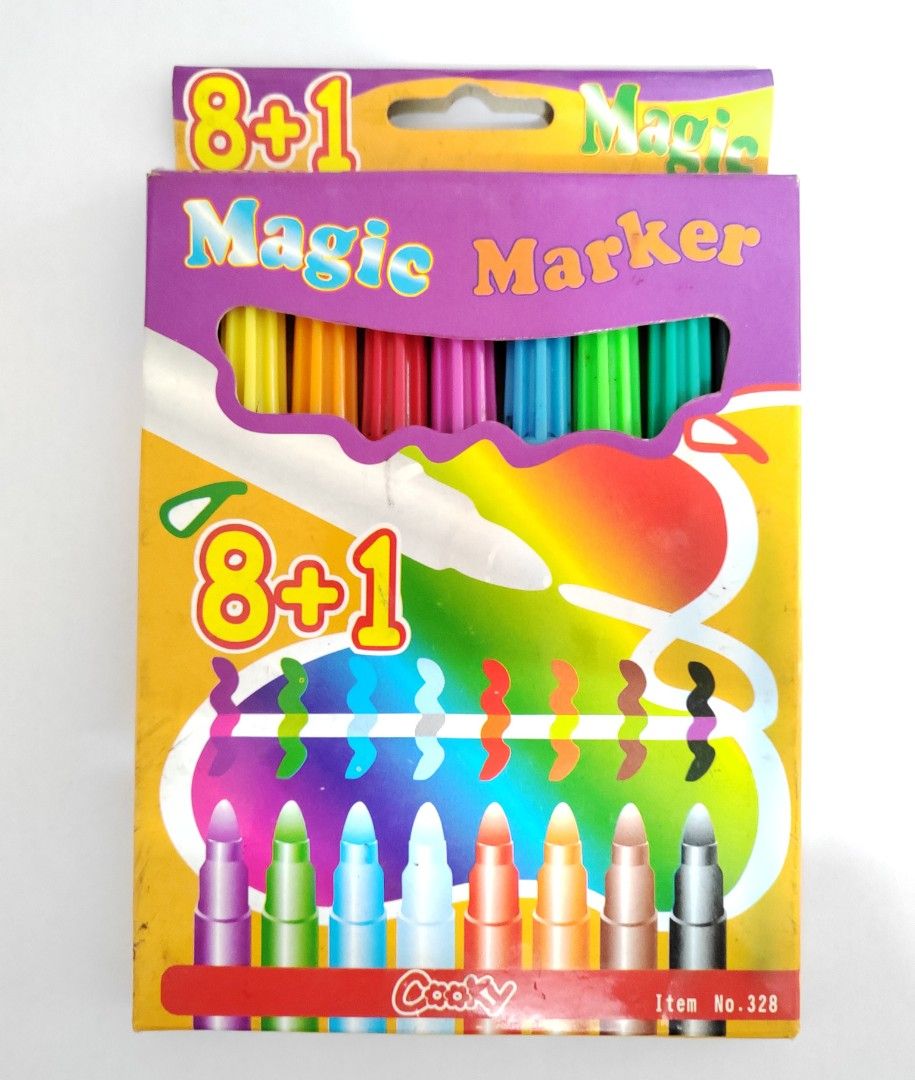 Magic Colour Pen Magic Marker 8+1, Hobbies & Toys, Stationery & Craft ...