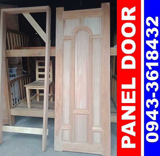 Main Door Panel Door Solid Wooden Door Tanguile, Furniture & Home ...