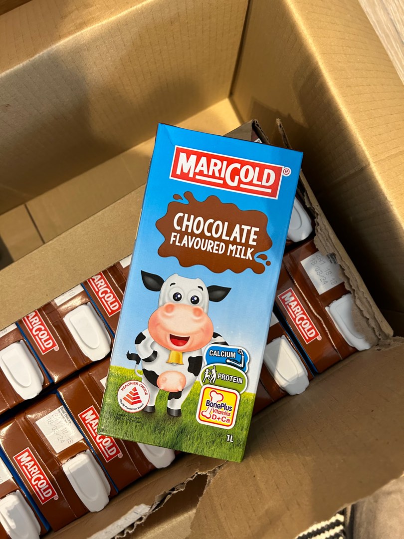 Marigold Chocolate Milk 1L x 12, Food & Drinks, Beverages on Carousell