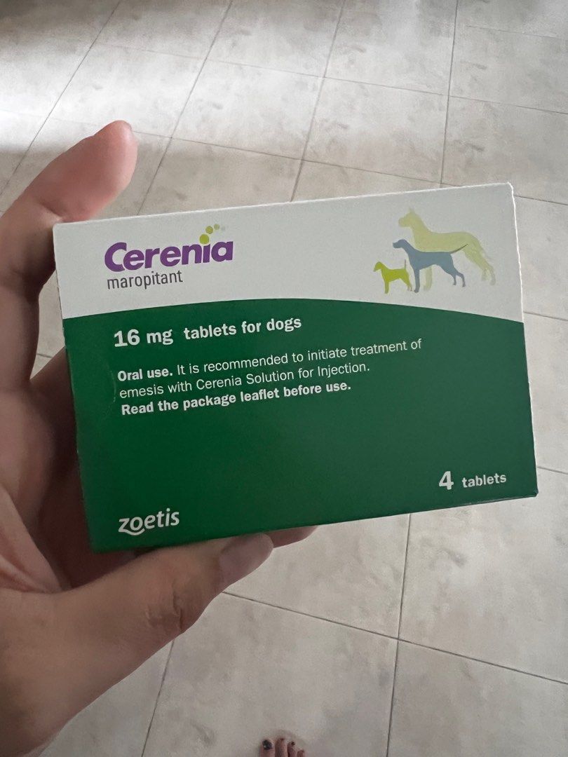 Maropitant Citrate (Cerenia) 16mg Tablet, Health & Nutrition, Medical ...