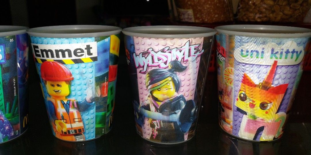 McDonald's happy meal toy Lego Movie Cups, Hobbies & Toys, Toys & Games ...