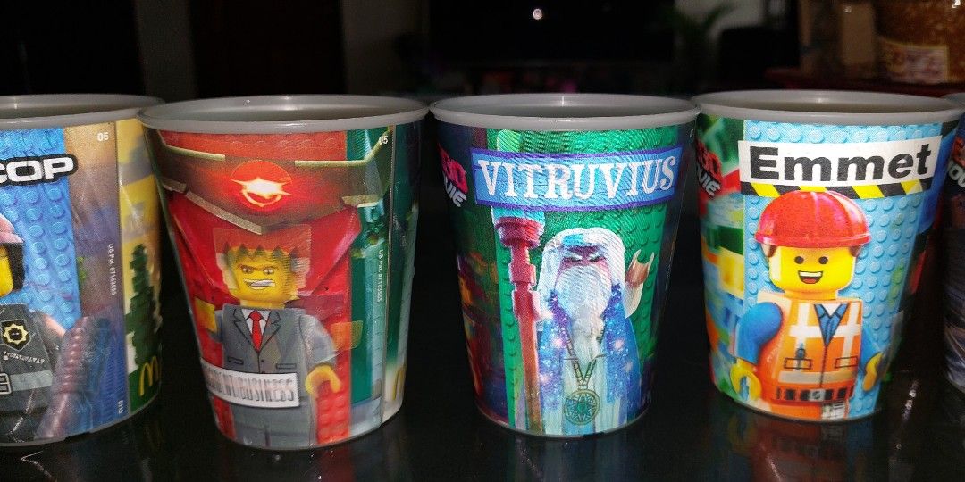 McDonald's happy meal toy Lego Movie Cups, Hobbies & Toys, Toys & Games ...
