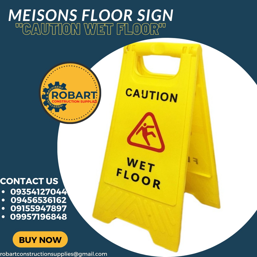 Meisons Floor Sign Caution Wet Floor Commercial And Industrial