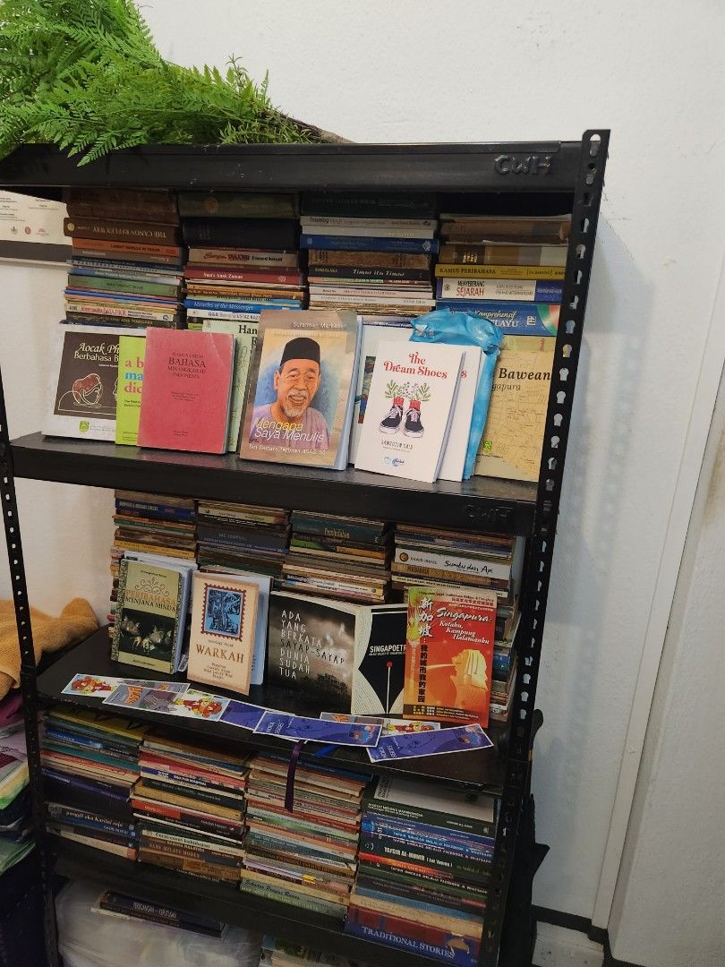 Metal book rack, Furniture & Home Living, Furniture, Shelves, Cabinets ...